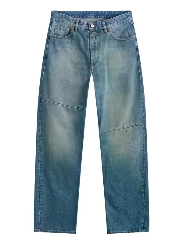 MAISON MARGIELA Paneled Denim Trousers - Blue