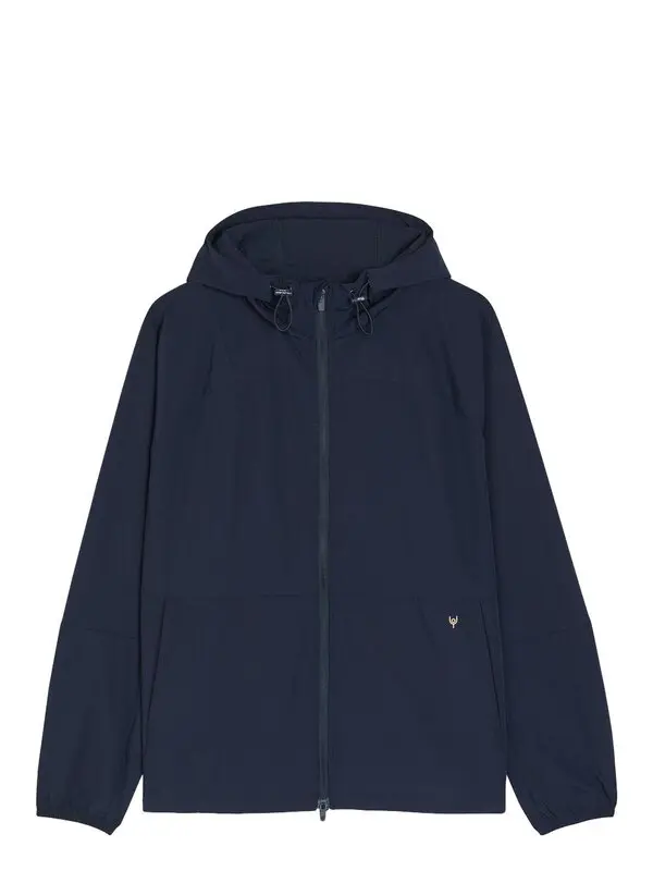 NOW YOU LIVE Overton Hooded Stretch-nylon Jacket - Navy
