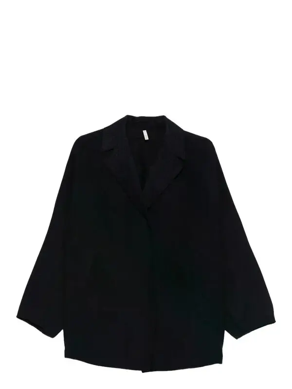 BOBOUTIC Shawl-collar Cape - Blue