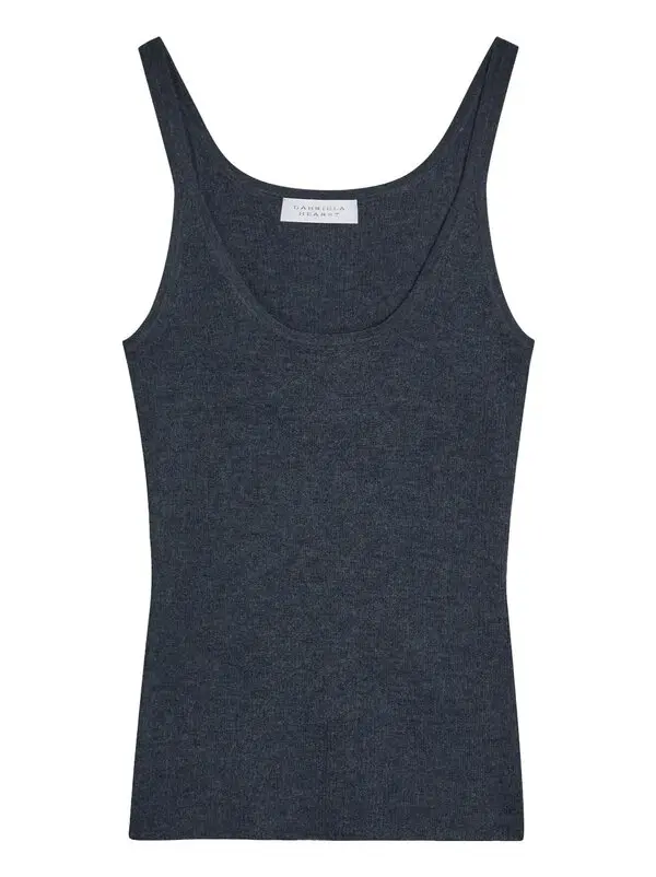 Gabriela Hearst Cashmere And Silk-blend Tank - Denim