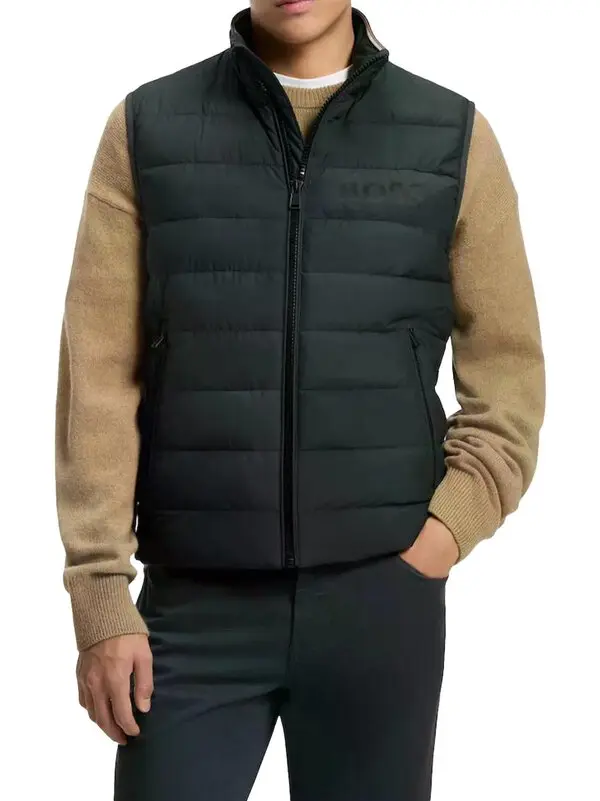 BOSS Quilted Gilet - Green