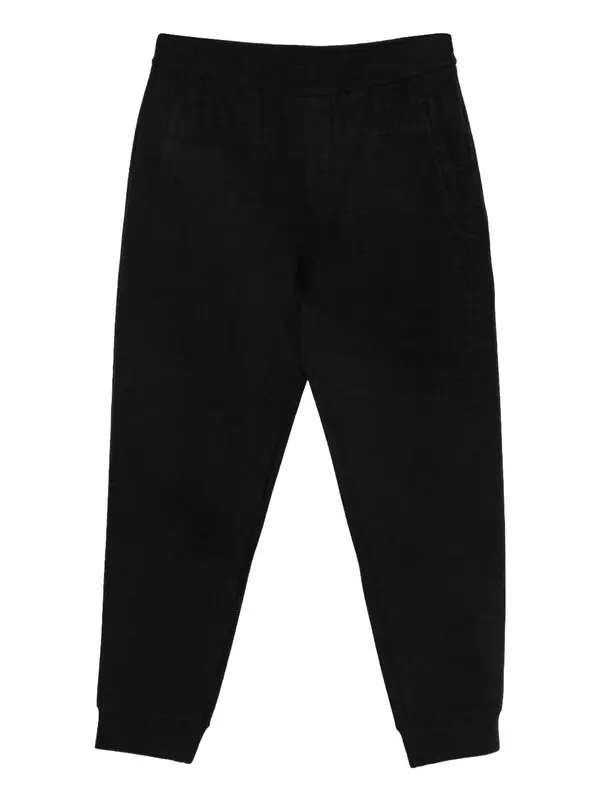 Emporio Armani Textured Track Pants - Black