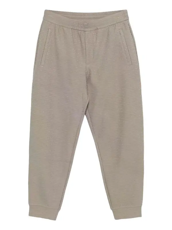 Emporio Armani Logo-pattern Track Pants - Grey