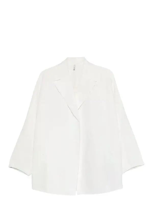 BOBOUTIC Shawl-collar Cape - White