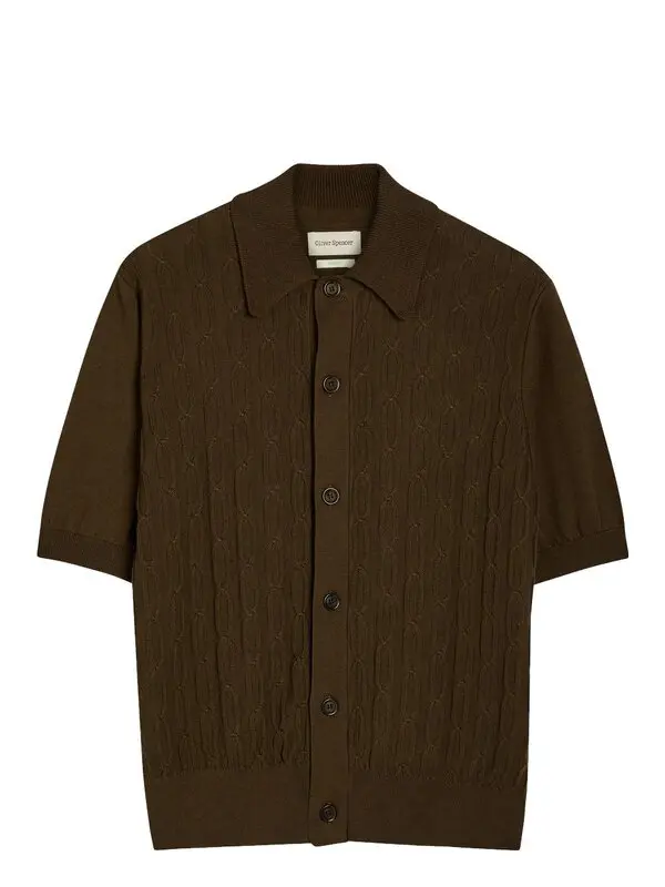 Oliver Peoples Rossell Cotton-knit Cardigan - Khaki