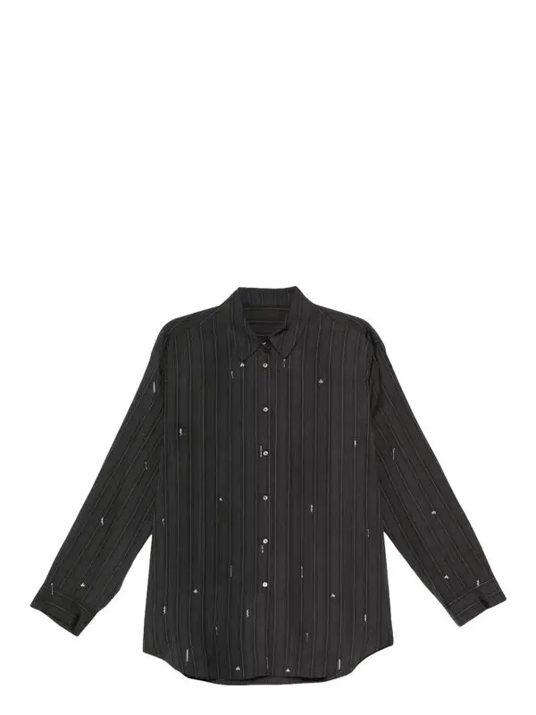JNBY Embellished Striped Shirt - Black