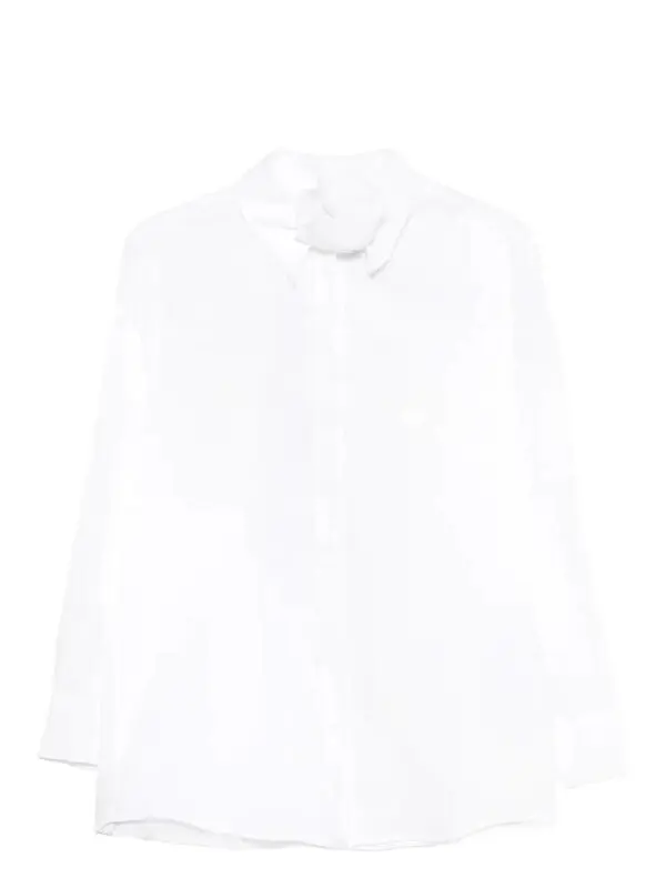 Marella Editore Flower-embellishment Shirt Set - White