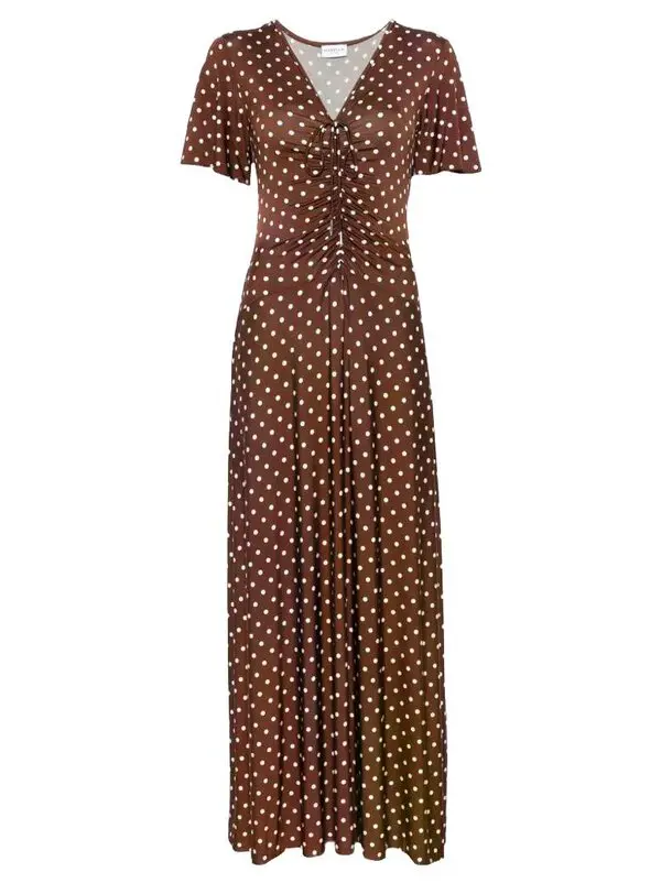 Marella Polka-dot Dress - Brown