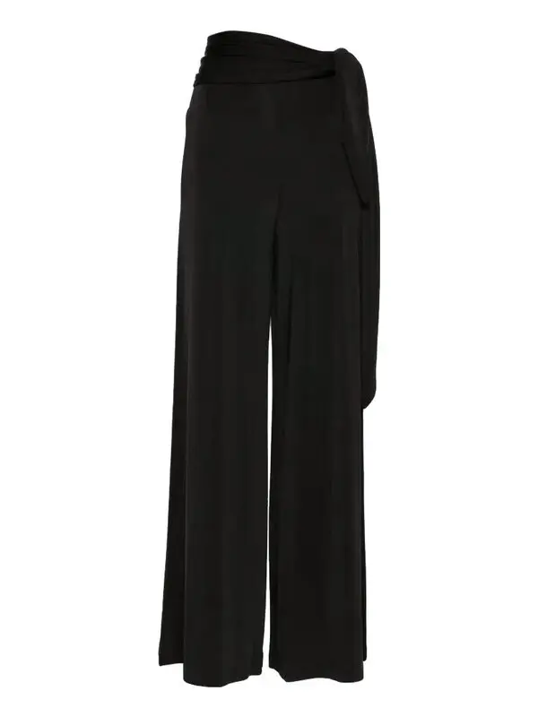 Marella Tie-waist Pants Set - Black