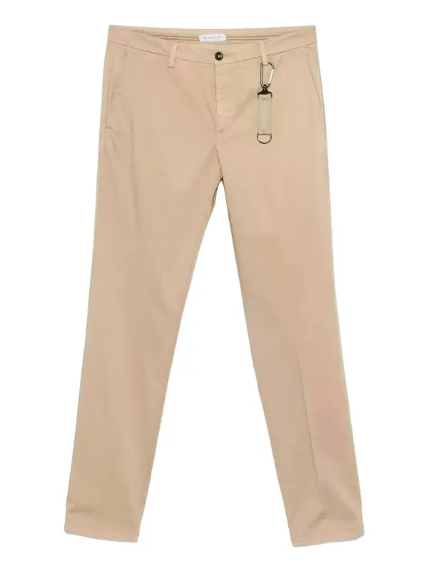 MANUEL RITZ Belt-loops Skinny Trousers - Neutrals