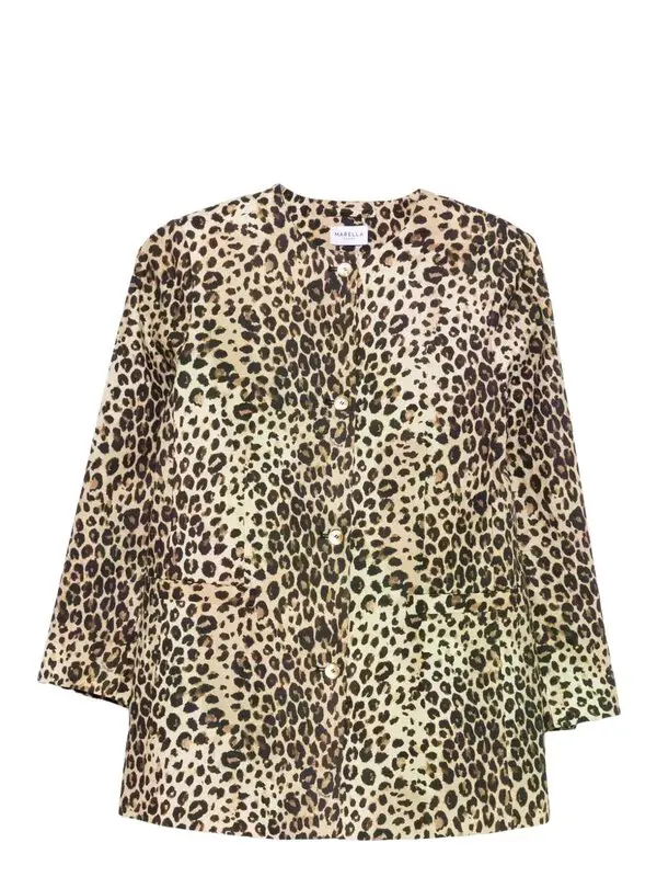 Marella Leopard-print Jacket - Neutrals