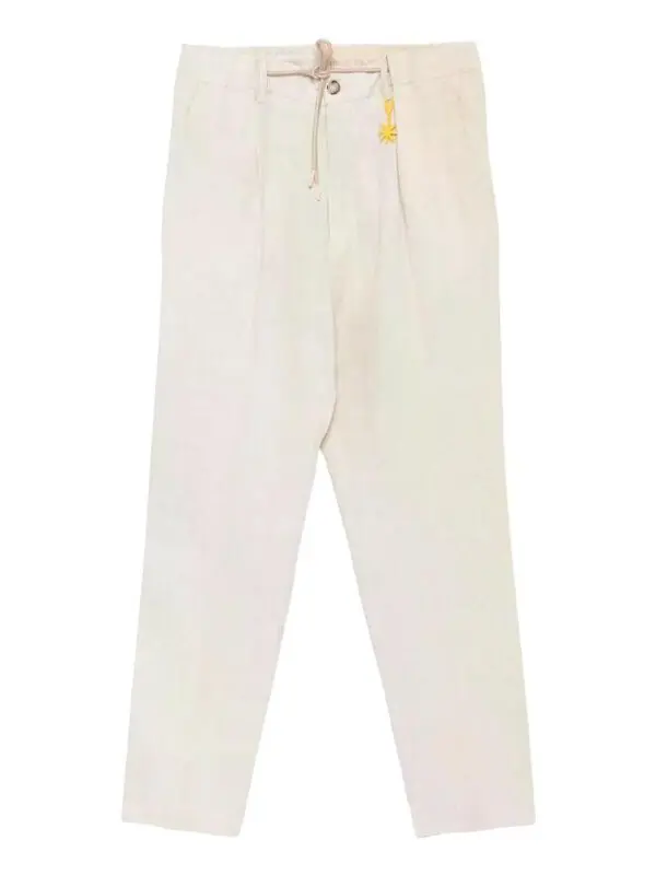MANUEL RITZ Drawstring Trousers - Neutrals