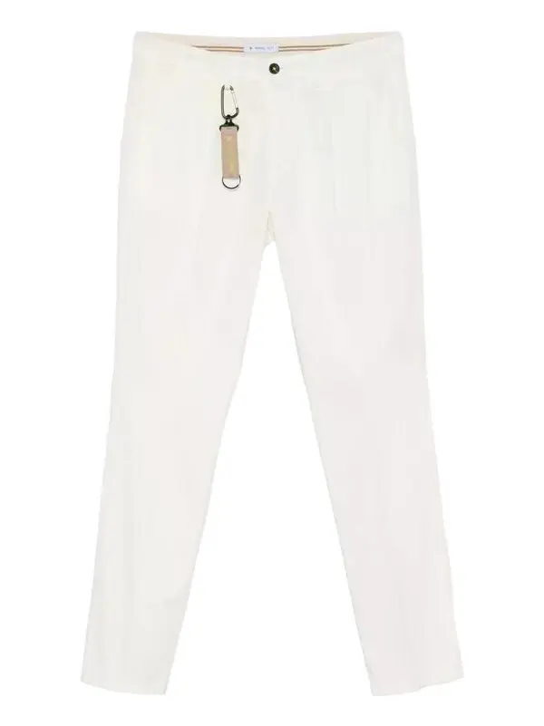 MANUEL RITZ Zip-fly Trousers - White