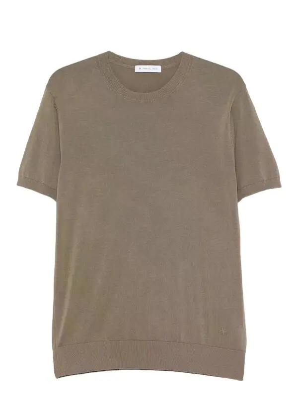 MANUEL RITZ Crew-neck T-shirt - Brown