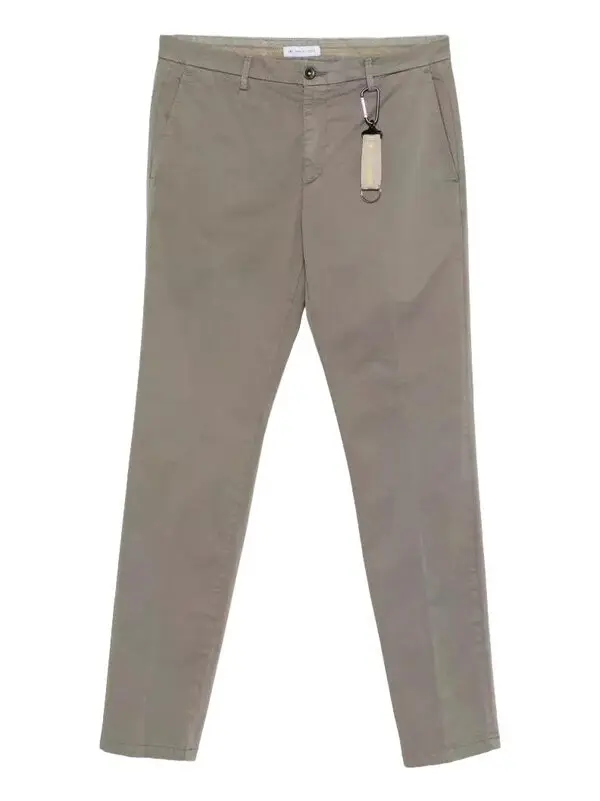 MANUEL RITZ Logo-patch Trousers - Brown