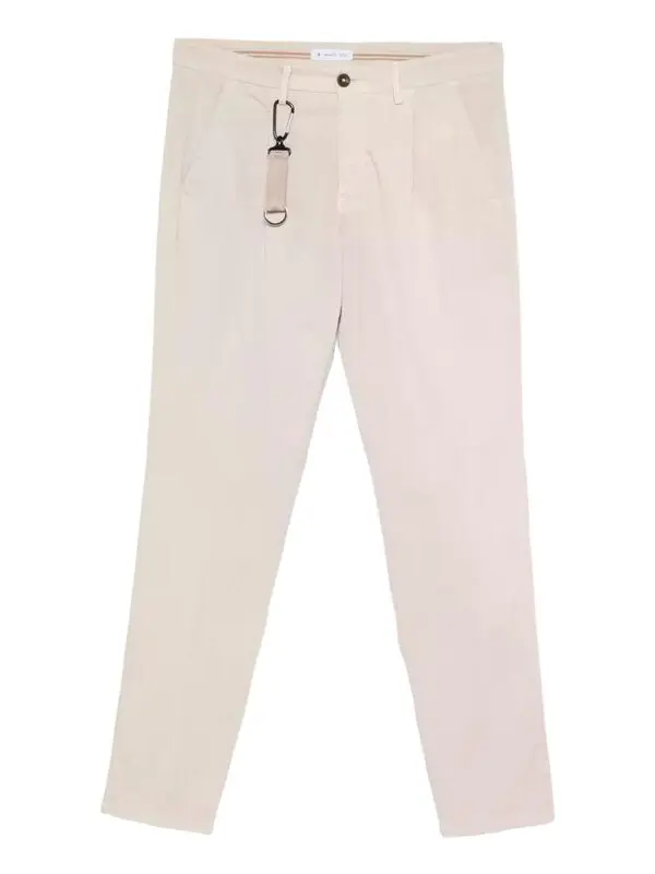 MANUEL RITZ Slim-fit Trousers - Neutrals