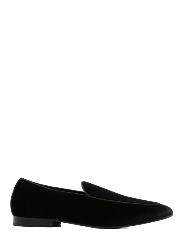 MANUEL RITZ Smooth Velvet Loafers - Black
