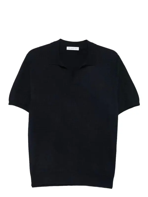 MANUEL RITZ V-neck T-shirt - Blue
