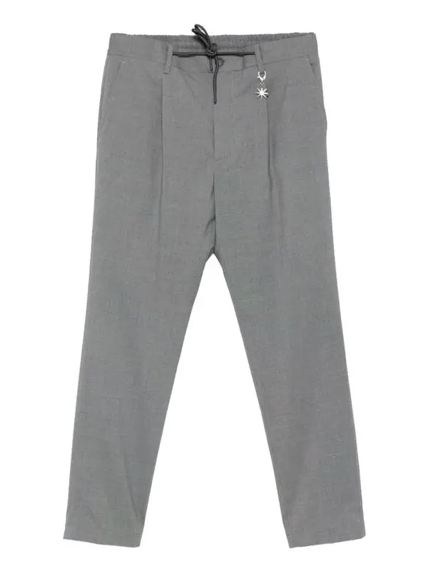 MANUEL RITZ Charm Detail Trousers - Grey