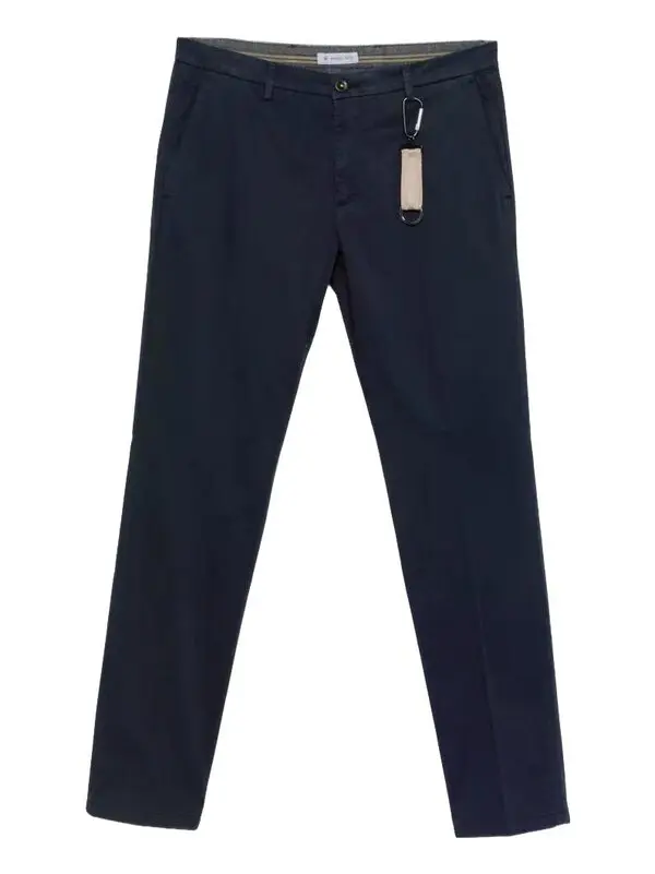 MANUEL RITZ Logo-patch Trousers - Blue