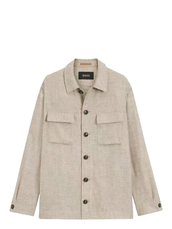 BOSS Flap-pocket Jacket - Neutrals