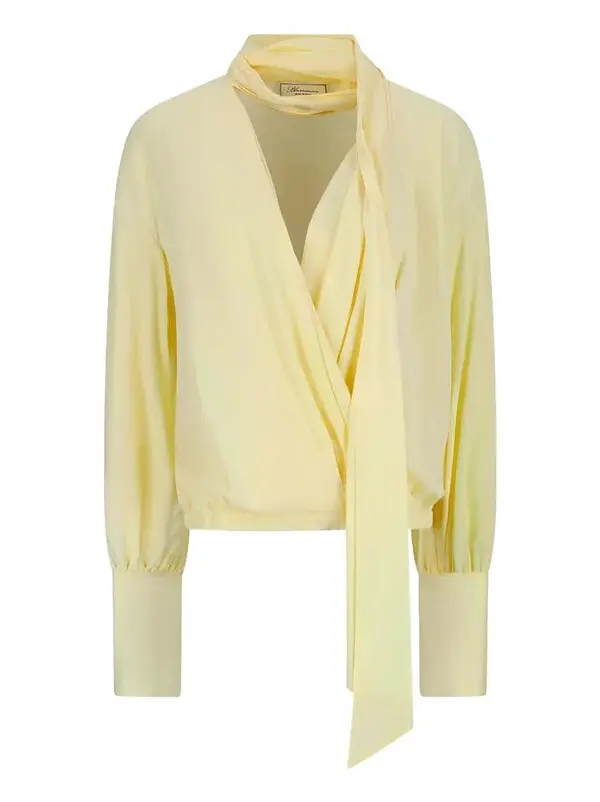 Blumarine Tie-neck Blouse - Yellow