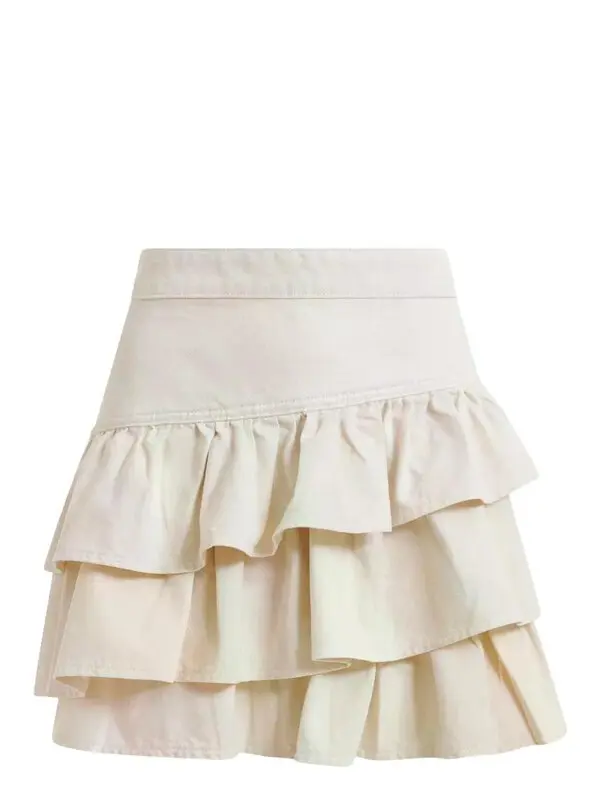 Essentiel Antwerp Ruffled Mini Skirt - Neutrals