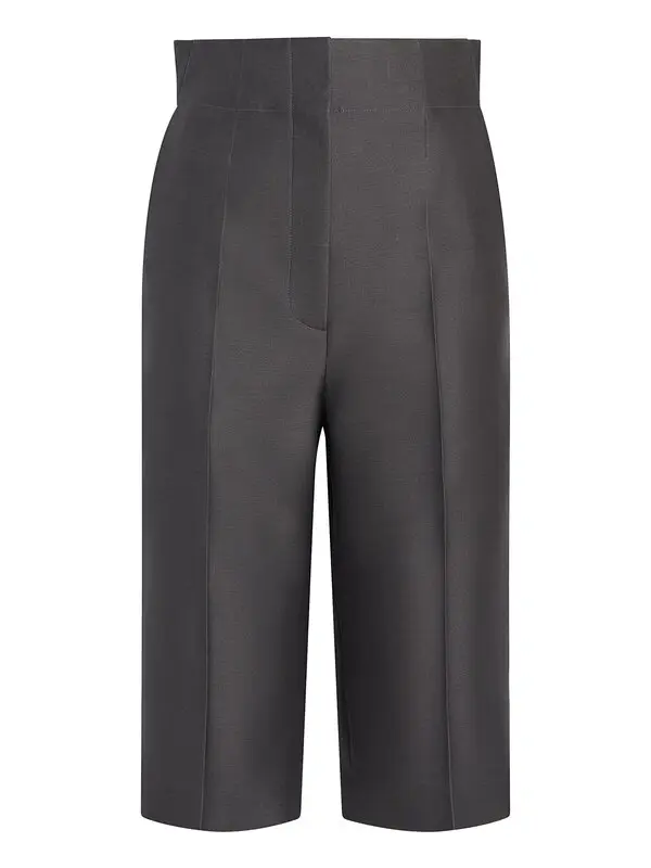 Khaite Raelle Tailored Shorts - Grey