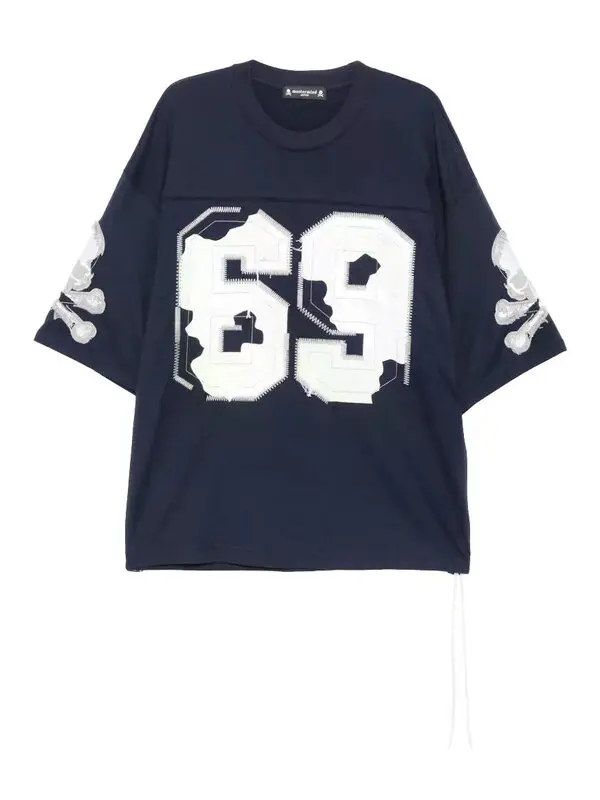MASTERMIND WORLD Number Skull Graphic T-shirt - Blue