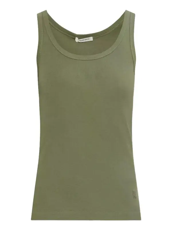 BY MALENE BIRGER Organic Cotton Tank Top - Green