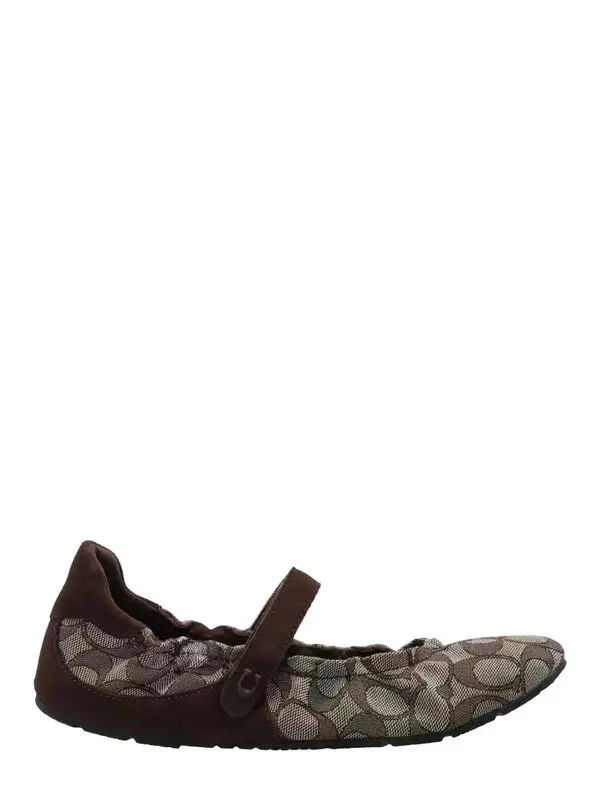 COACH Patterned Strap Ballet Flats - Neutrals