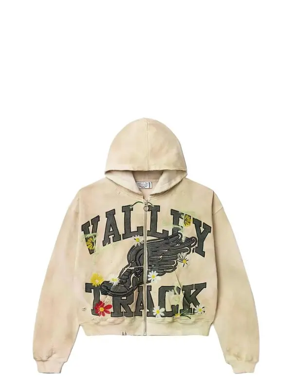 VALE FOREVER Garden Zip-up Hoodie - Neutrals