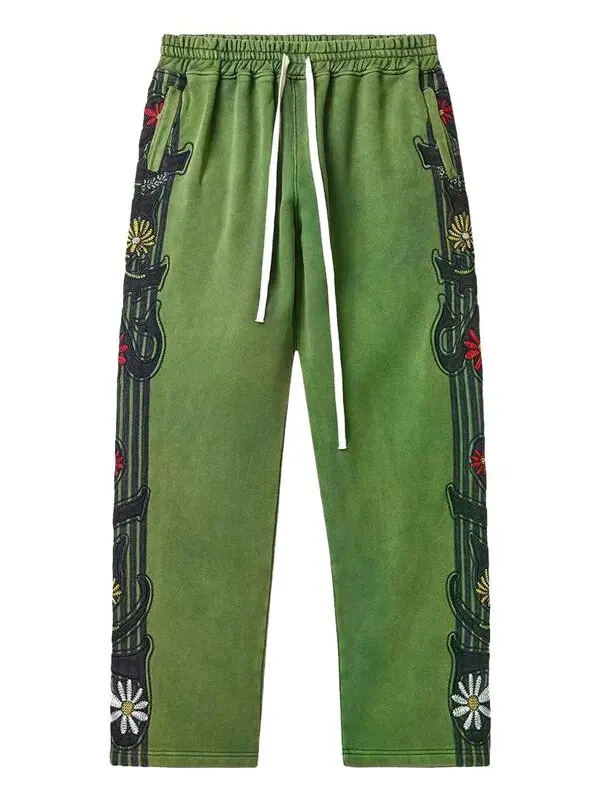 VALE FOREVER Garden Floral Track Pants - Green