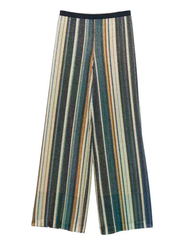 SIYU Zoe Striped Trousers - Blue
