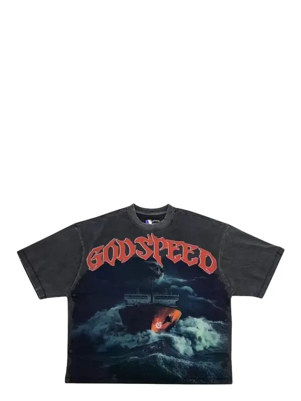 GODSPEED Sea Sick Graphic T-shirt - Grey