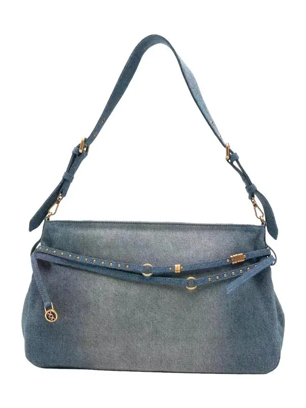 Pinko Studded-strap Shoulder Bag - Blue