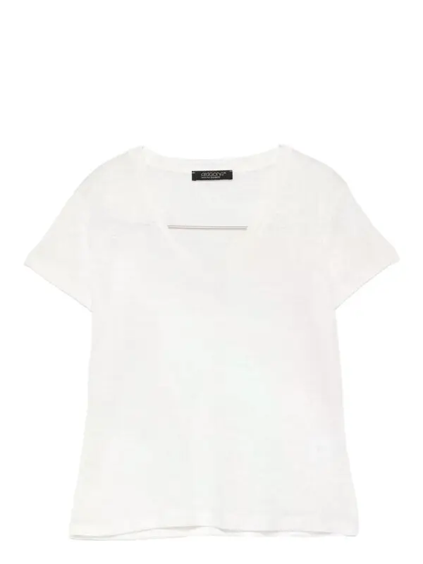 ARAGONA V-neck T-shirt - White