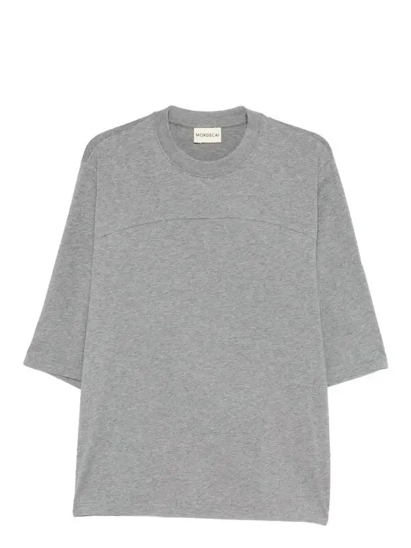 MORDECAI Panelled Graphic T-shirt - Grey