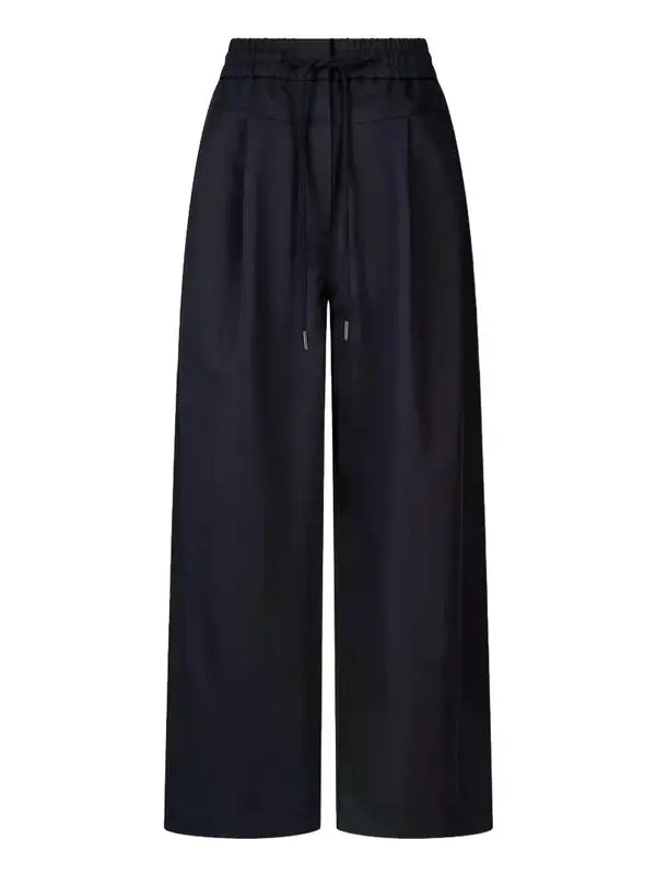 STUDIO TOMBOY Pleated Wide-leg Trousers - Blue