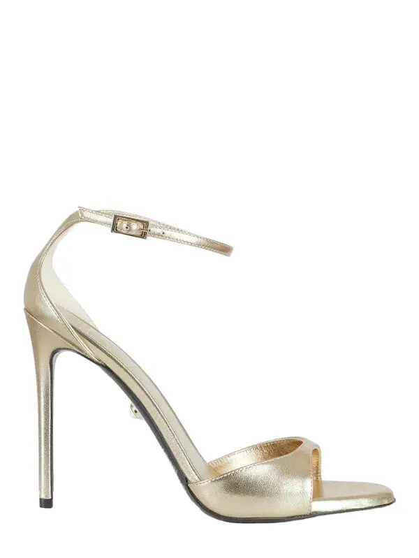 ALEVI MILANO Bar 110 Leather Pumps - Gold