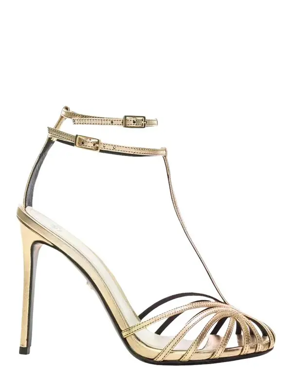 ALEVI MILANO Stella 110 Leather Pumps - Gold