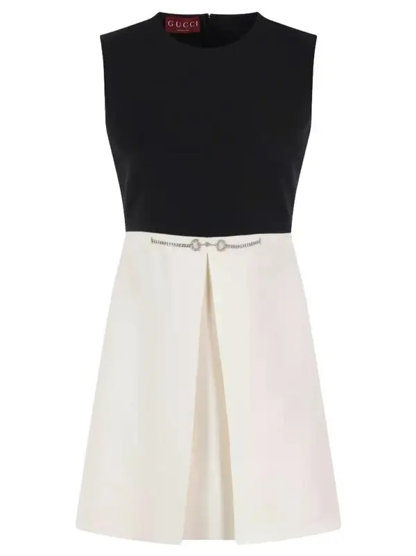 Gucci Horsebit Detail Dress - White