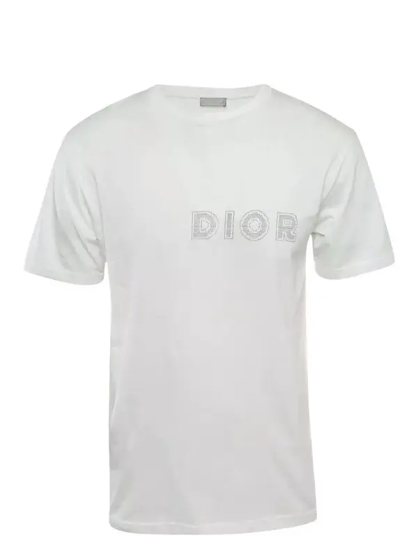 Dior Logo-print Crew-neck T-shirt - White