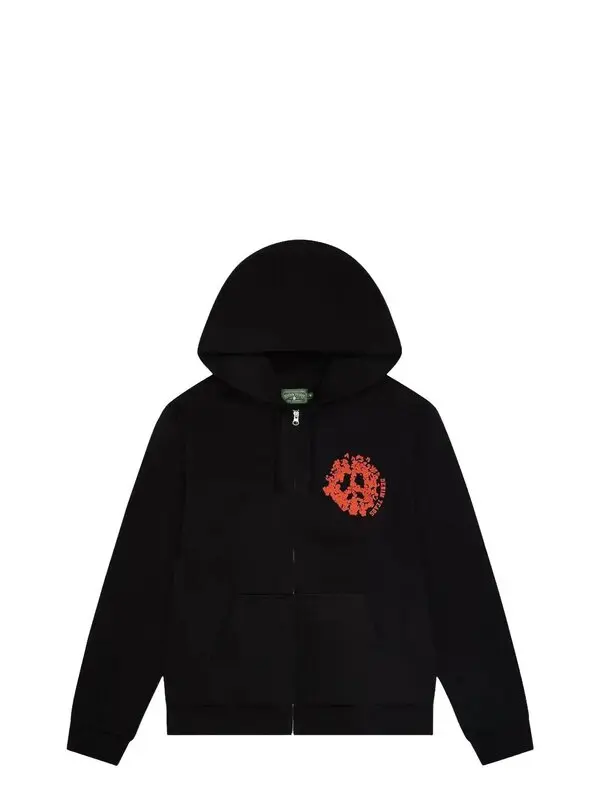 DENIM TEARS Zip Hoodie - Black