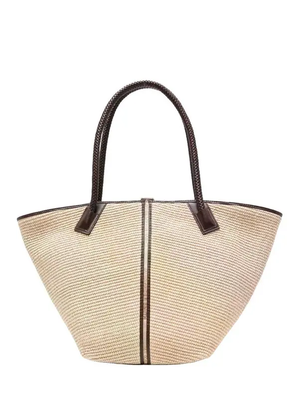 ALEXANDER SMITH Large Lauren Braided-handle Tote Bag - Neutrals