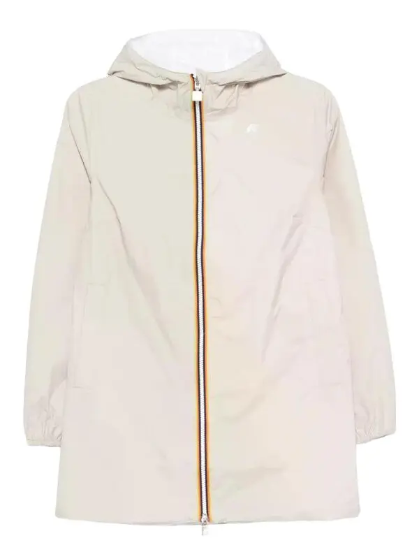 K-WAY Sophie Hooded Zip-fastening Jacket - White