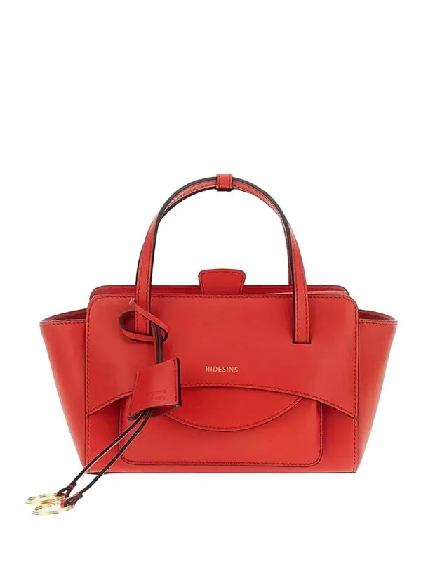 HIDESINS Small Flap Tote Bag - Red