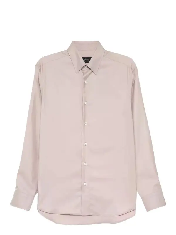 Brioni Hidden Bd Shirt - Pink