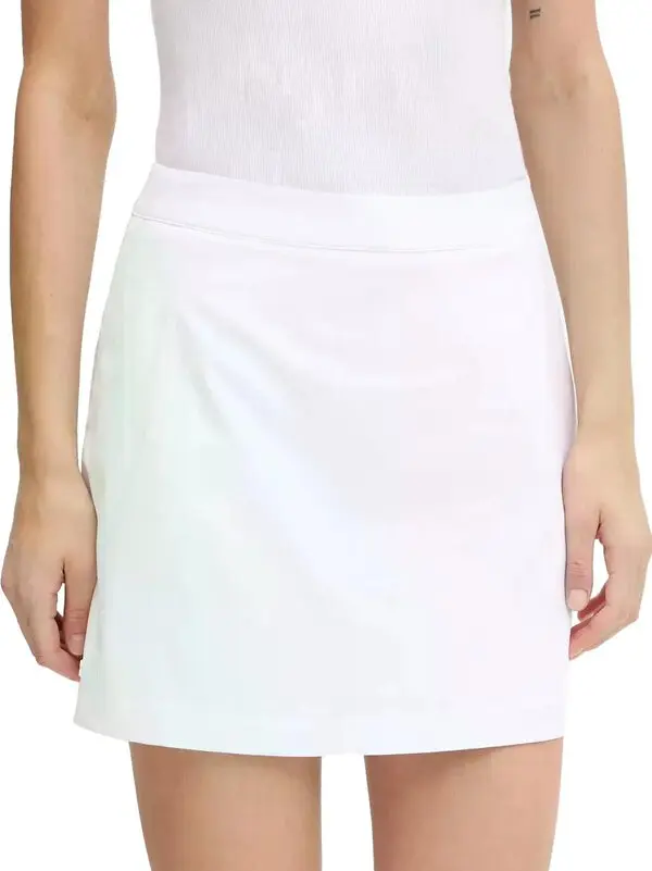 Lacoste Pleated Mini Skirt With Logo - White