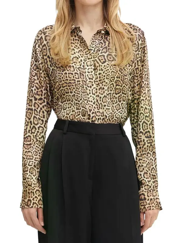 Guess Leopard-print Shirt - Brown